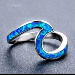 Jewelry | Blue Opal Ocean Wave Ring | Poshmark